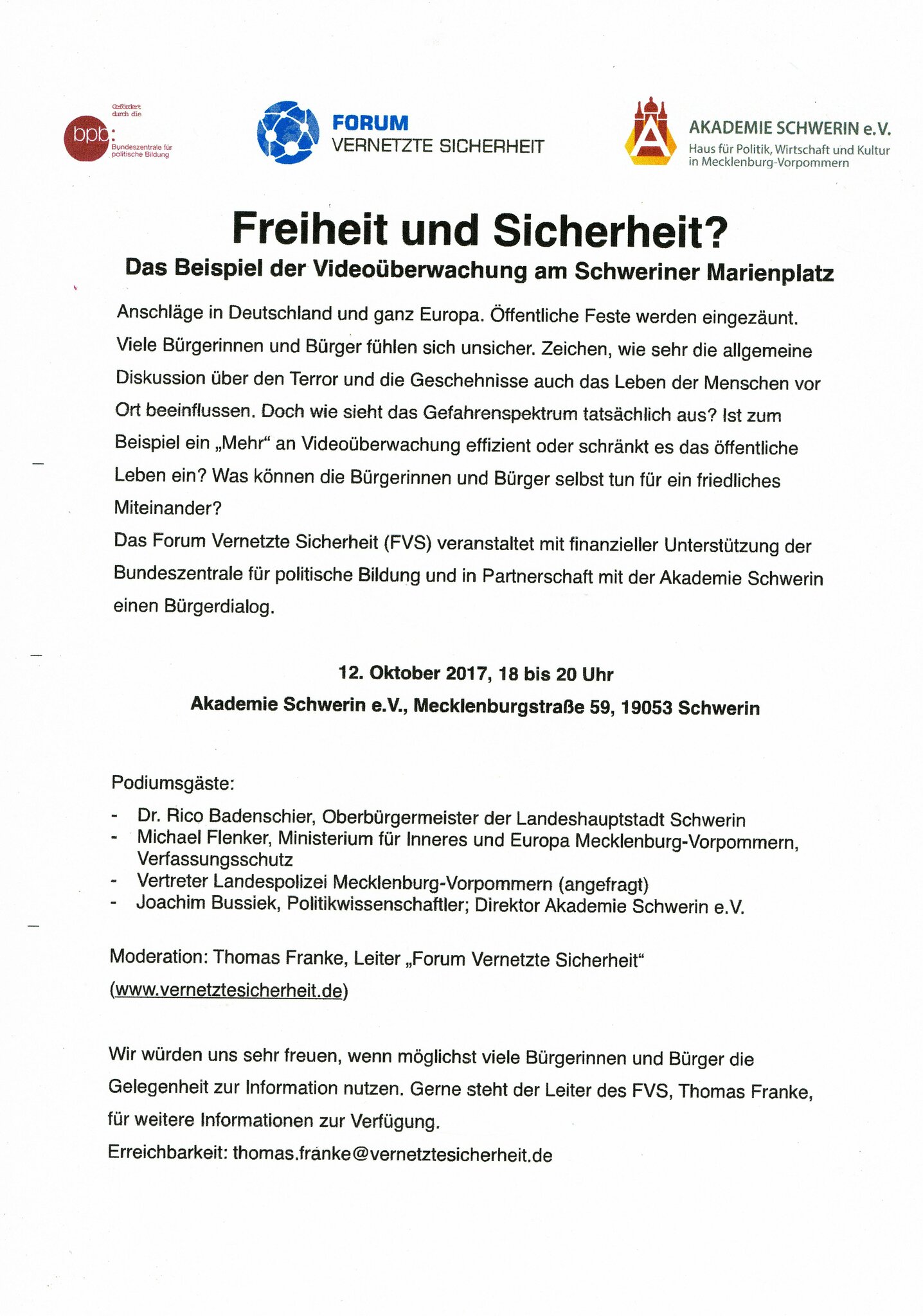 Freiheit und Sicherheit