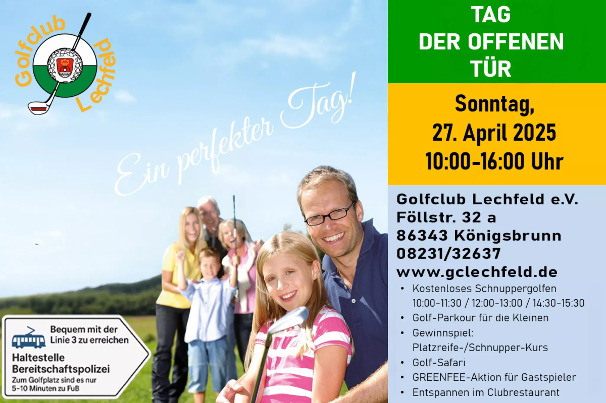 Familientag - Tag der offenen Tür im Golfclub Lechfeld e.V.