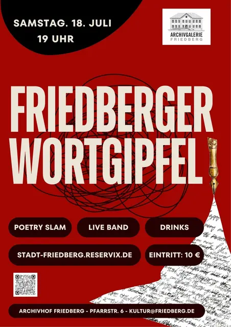 POETRY SLAM "Friedberger Wortgipfel" und Live Band