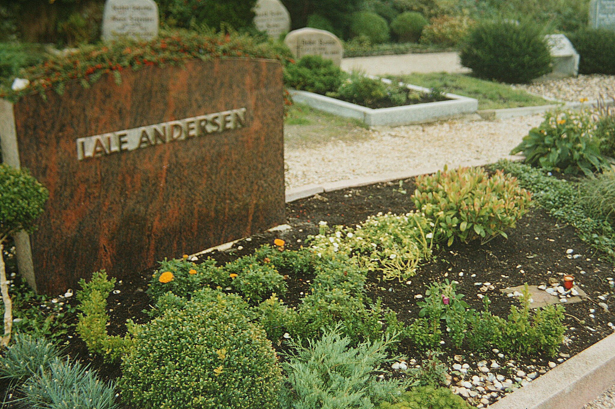 Das Grab von Lale Anderssen auf der Insel Langeoog