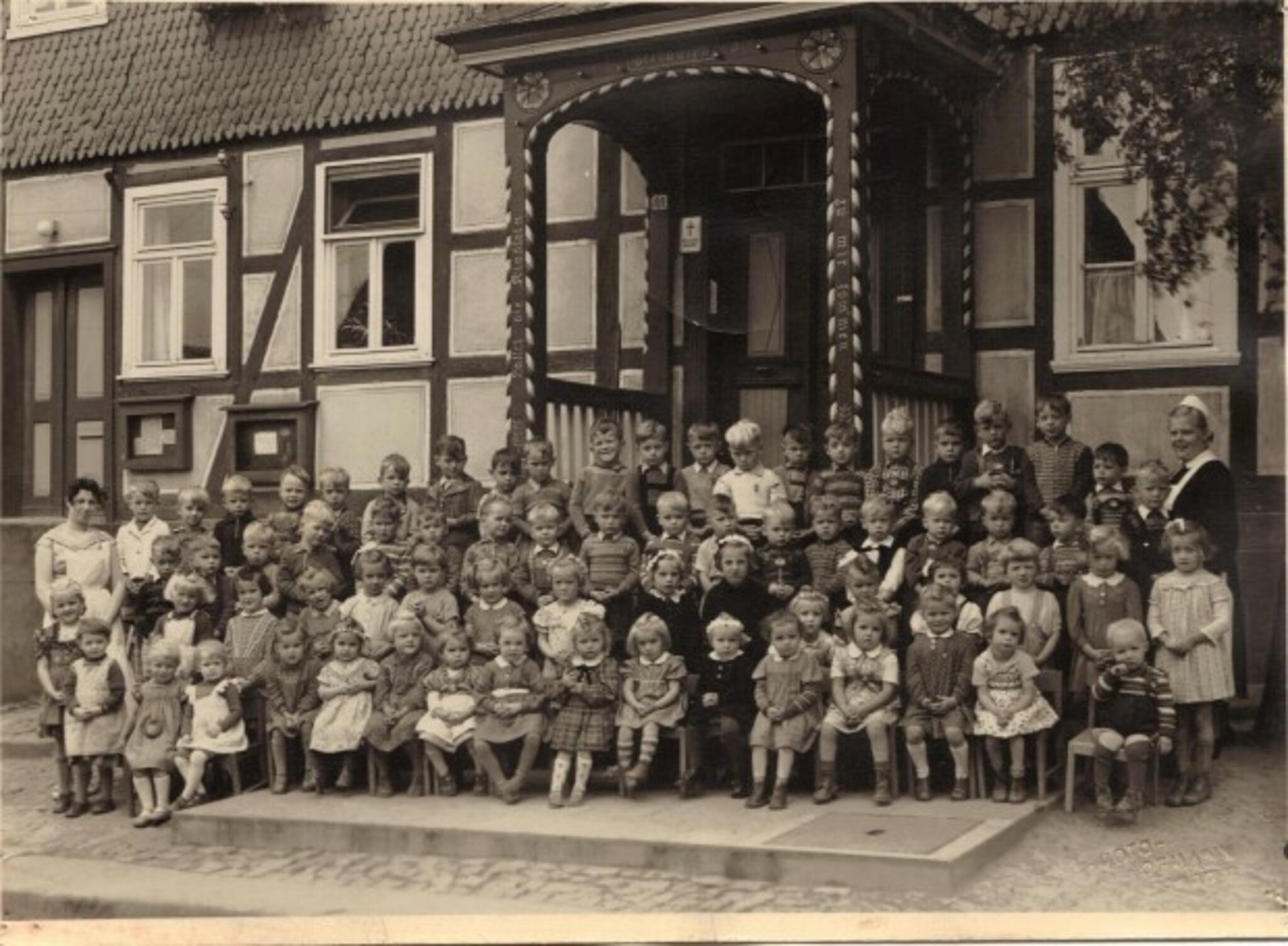 Anno dazumal Kindergarten Großseelheim im Jahr 1955