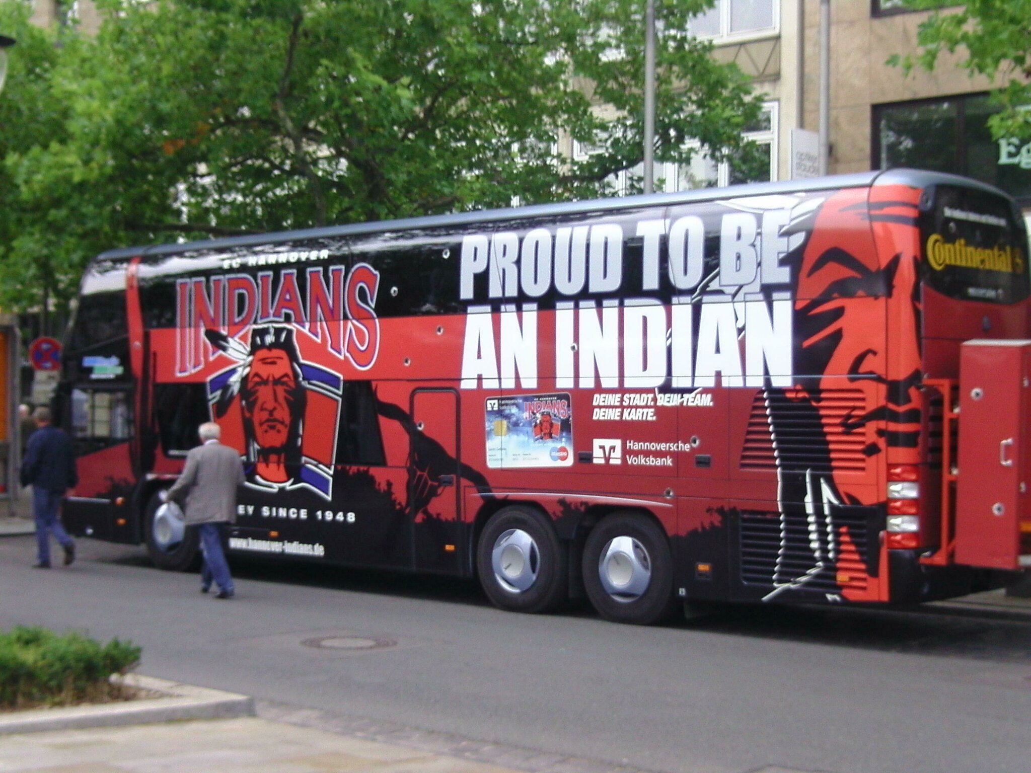 Mannschaftsbus der Hannover Indians