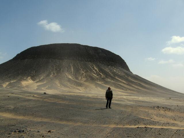 allein in der libyschen Wüste