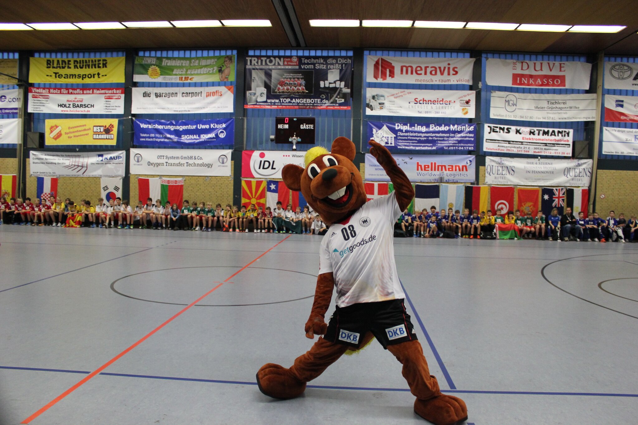Hanniball das Maskottchen der Handball WM 2007