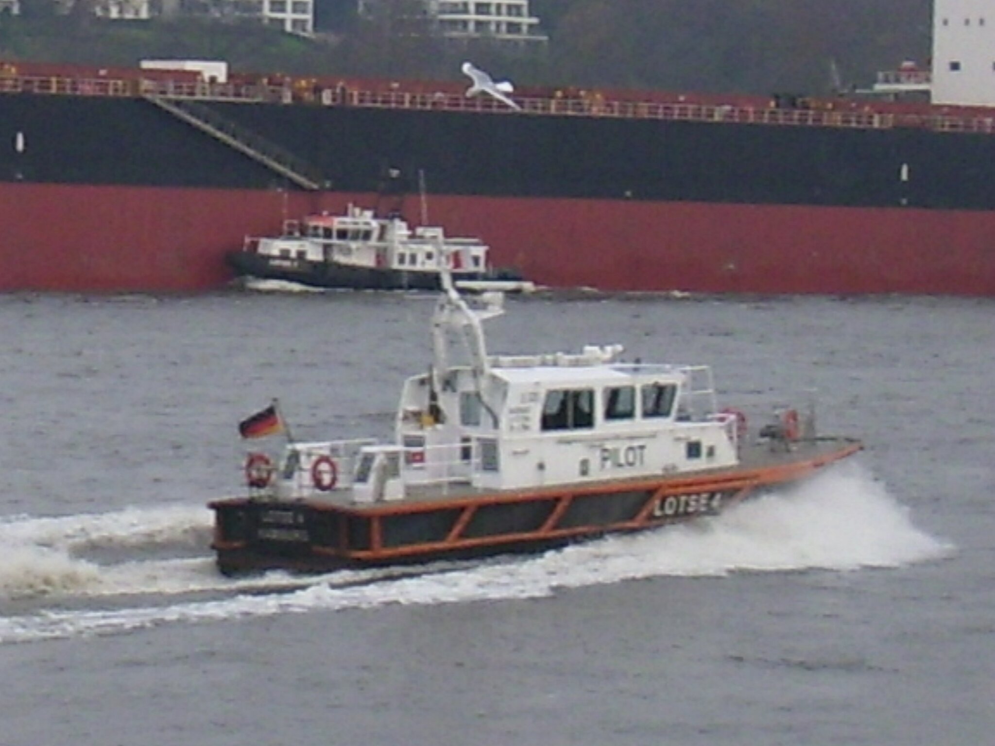 Elblotse geht von Bord.