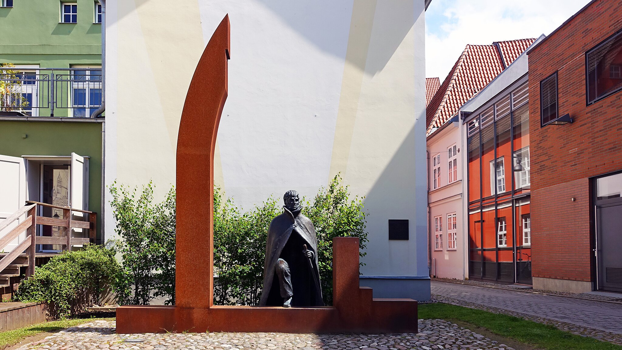 Bildhauer Claus Görtz: Caspar-David-Friedrich-Denkmal in Greifswald