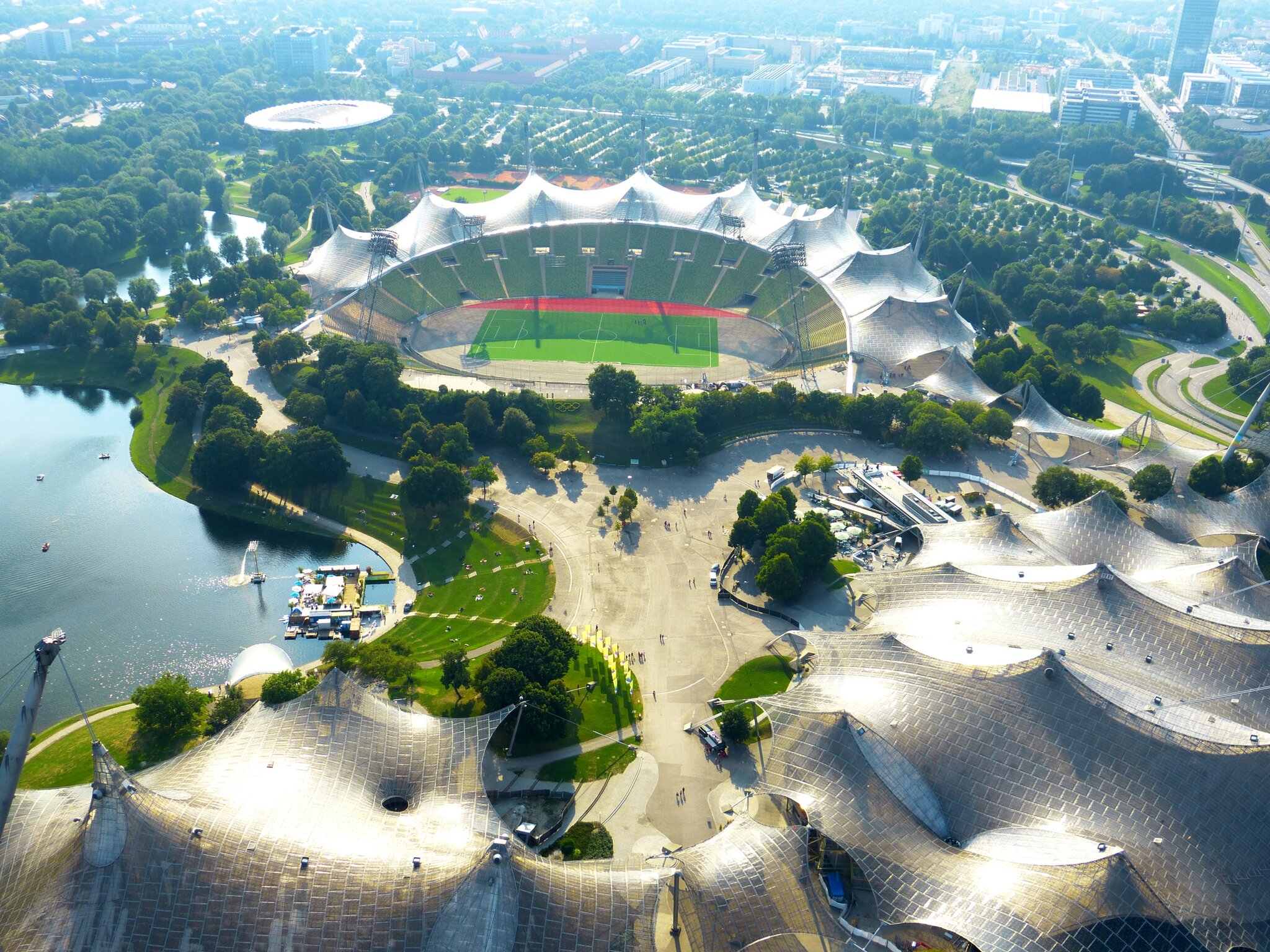 Der Olympiapark München von oben