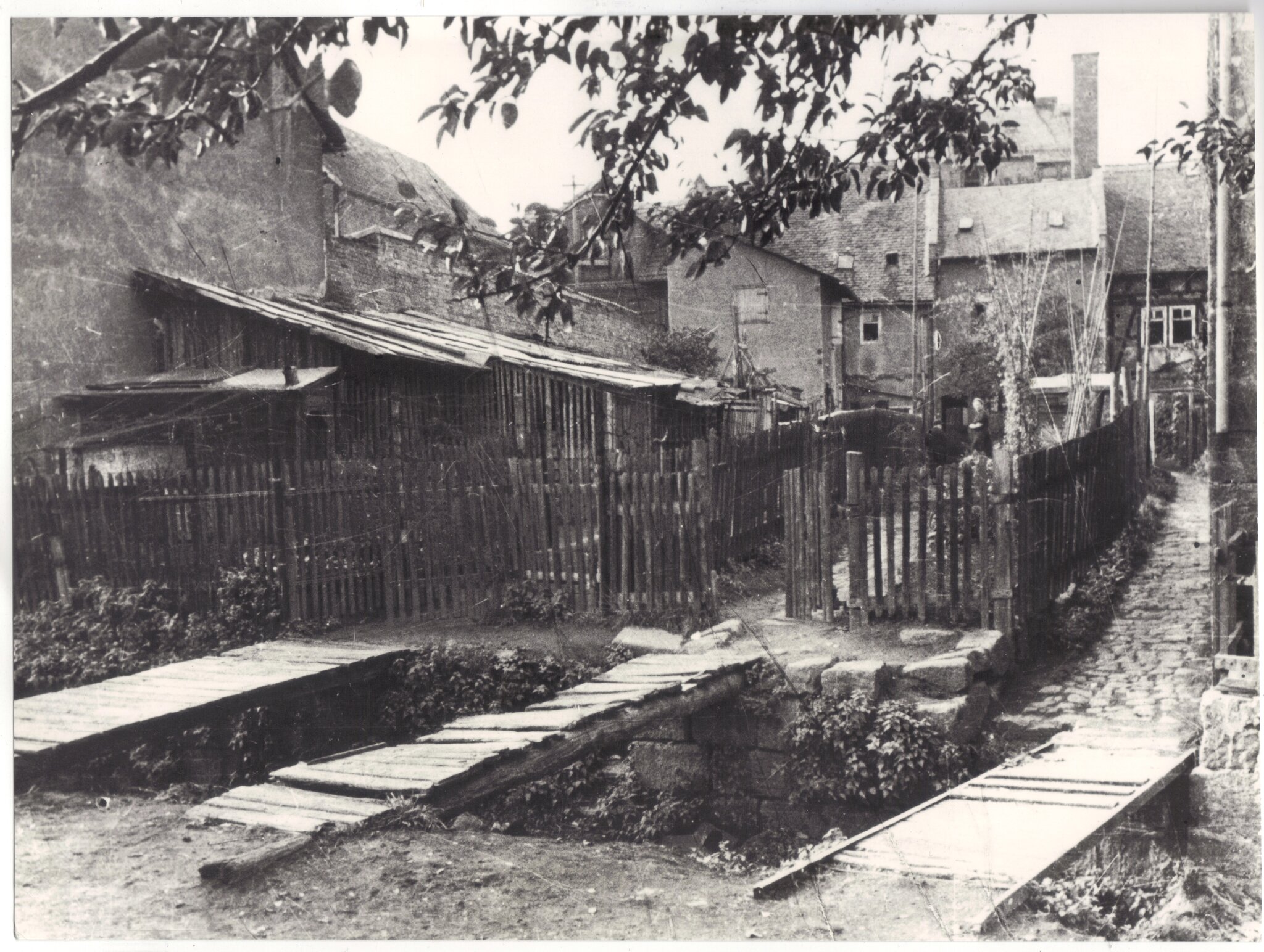 Am Erlengraben, als der Graben noch vorhanden und von vielen ...